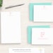Personalized Monogram Stationery Classic Notecard and - Etsy