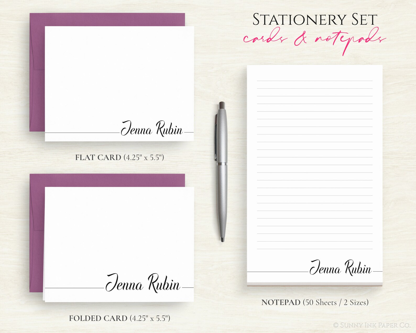 Personalized Stationery Elegant Handwriting Stationary - Etsy
