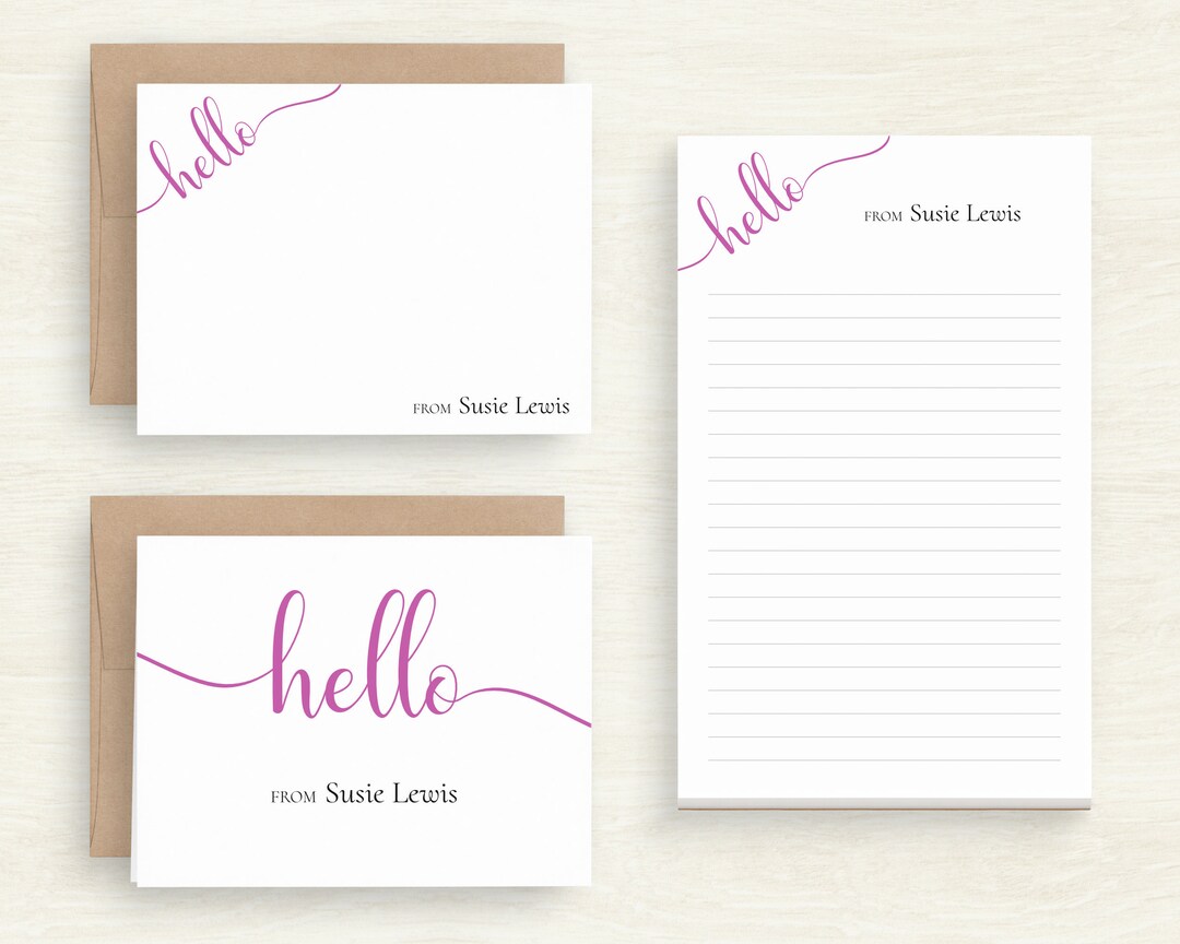 Personalized Stationery - Stationary for Her - Customized Stationery ...