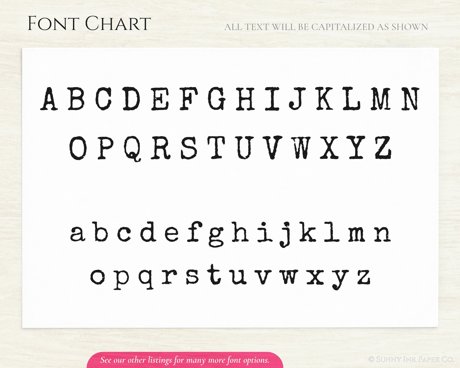 Personalized Vintage Notepad Typewriter Font Pad Custom - Etsy