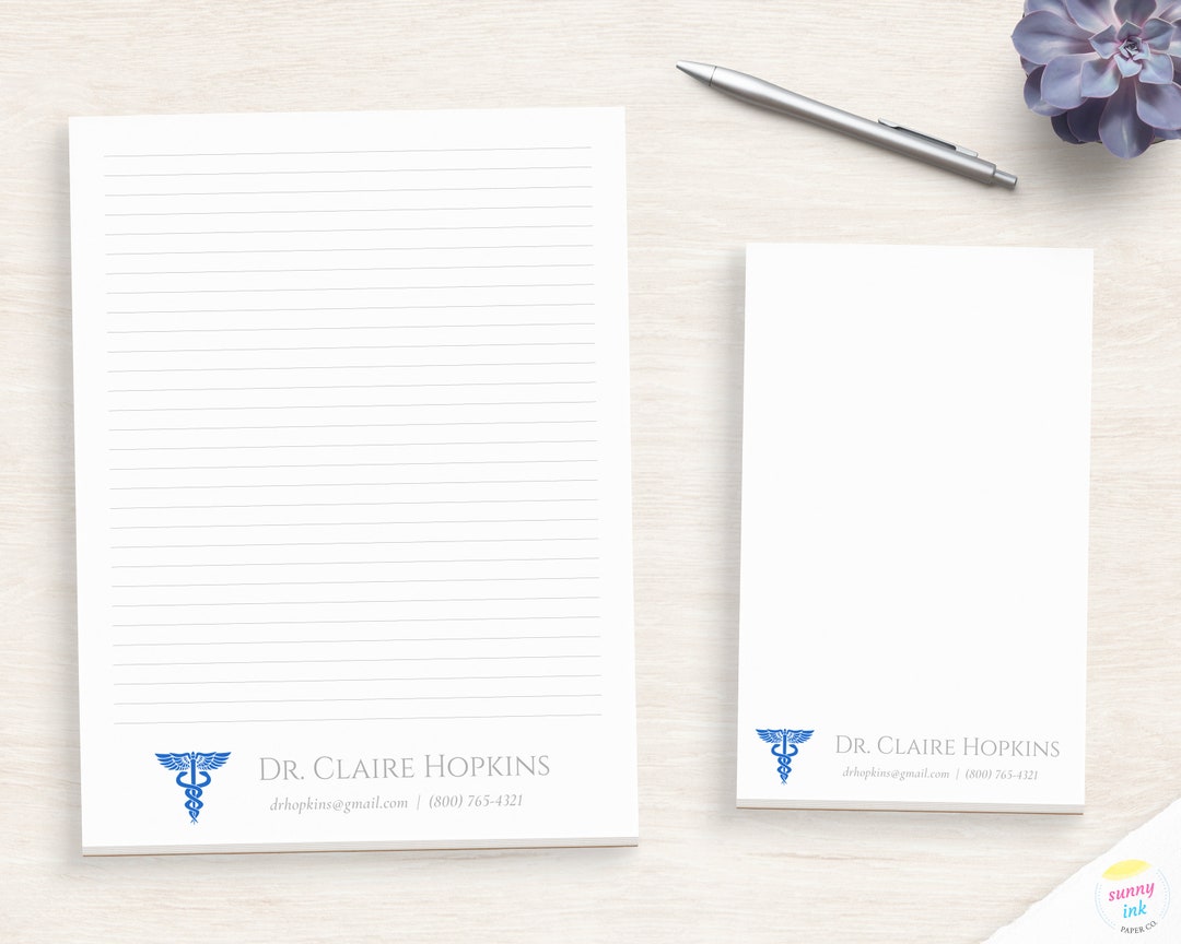Personalized Doctors Notepad - Medical Student Gift - Doctor's ...