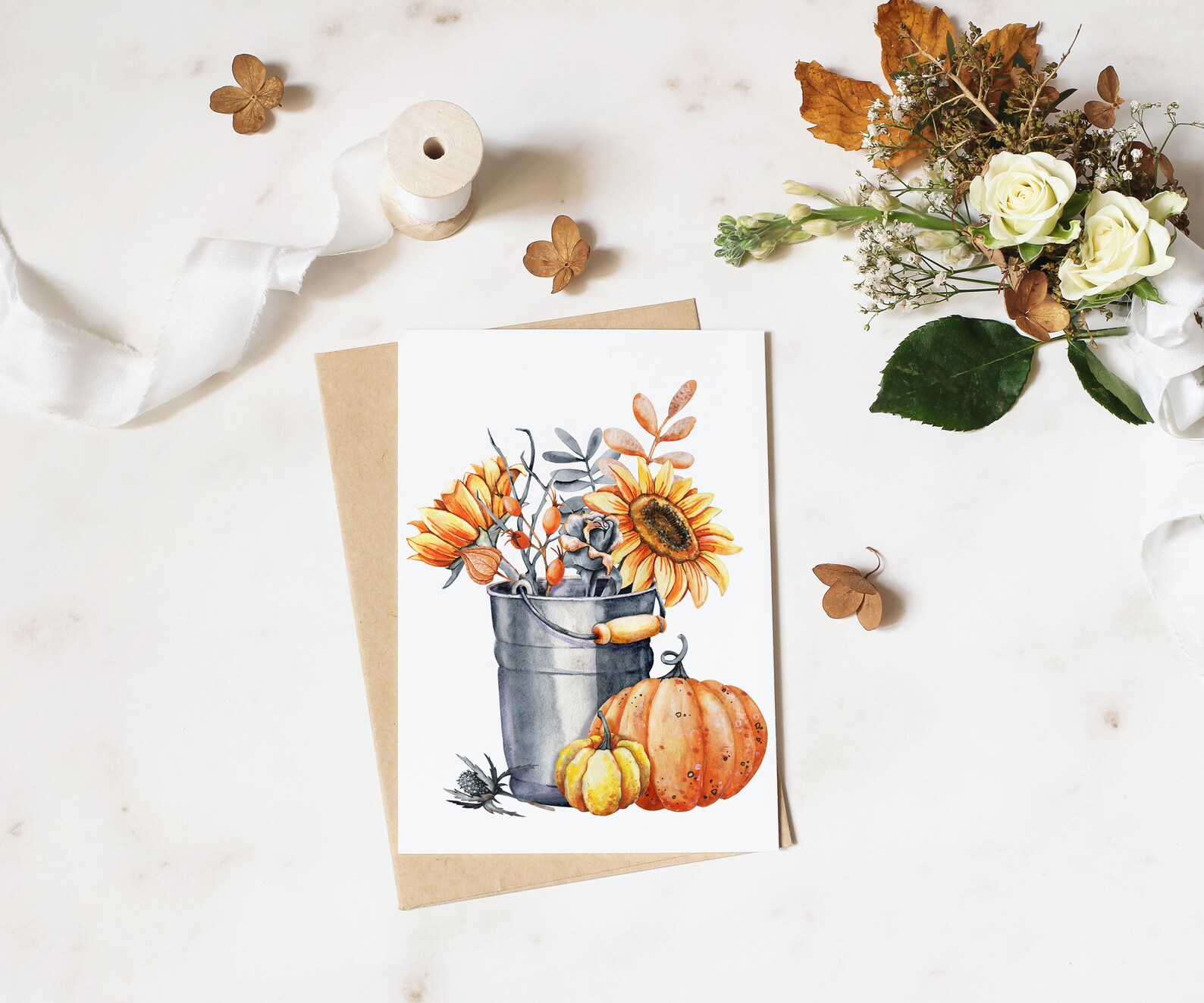 Watercolor Autumn Clipart Thanksgiving Decor Pumpkin | Etsy