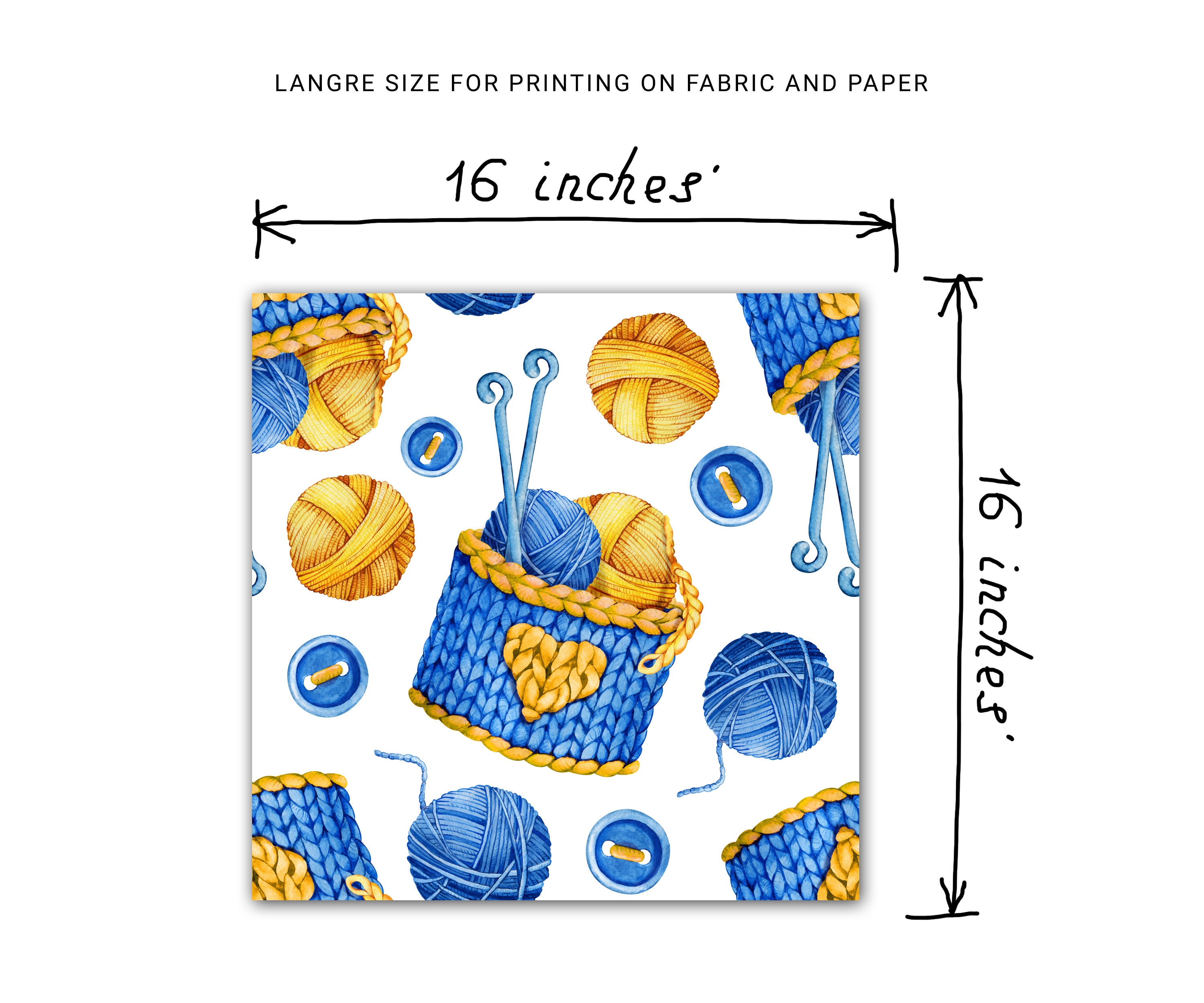 Knitting Digital Paper Watercolor Winter Seamless Patterns | Etsy