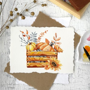 Watercolor Autumn Clipart Thanksgiving Decor Pumpkin - Etsy
