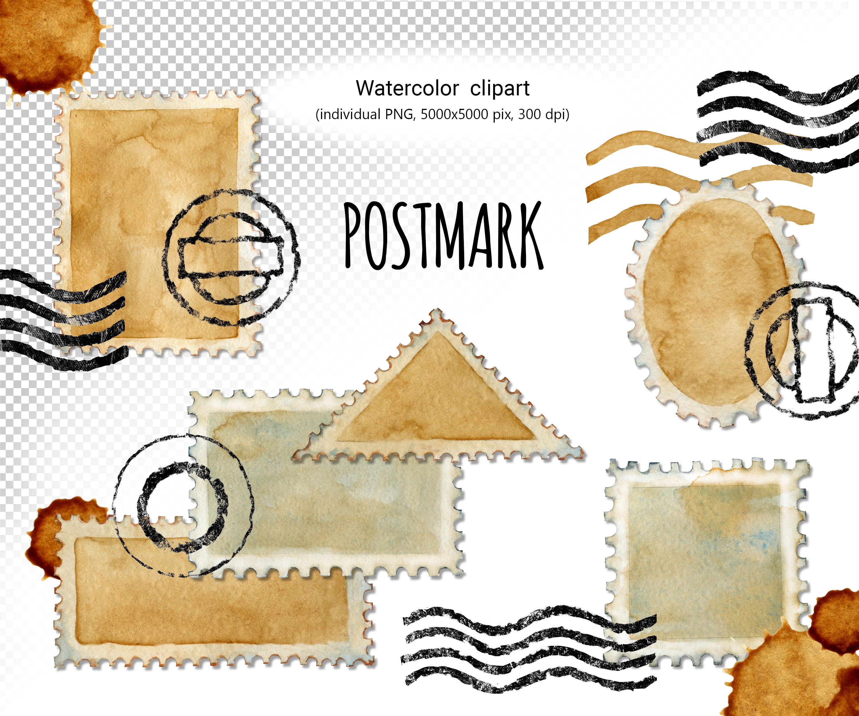 Postage Stamps Clipart