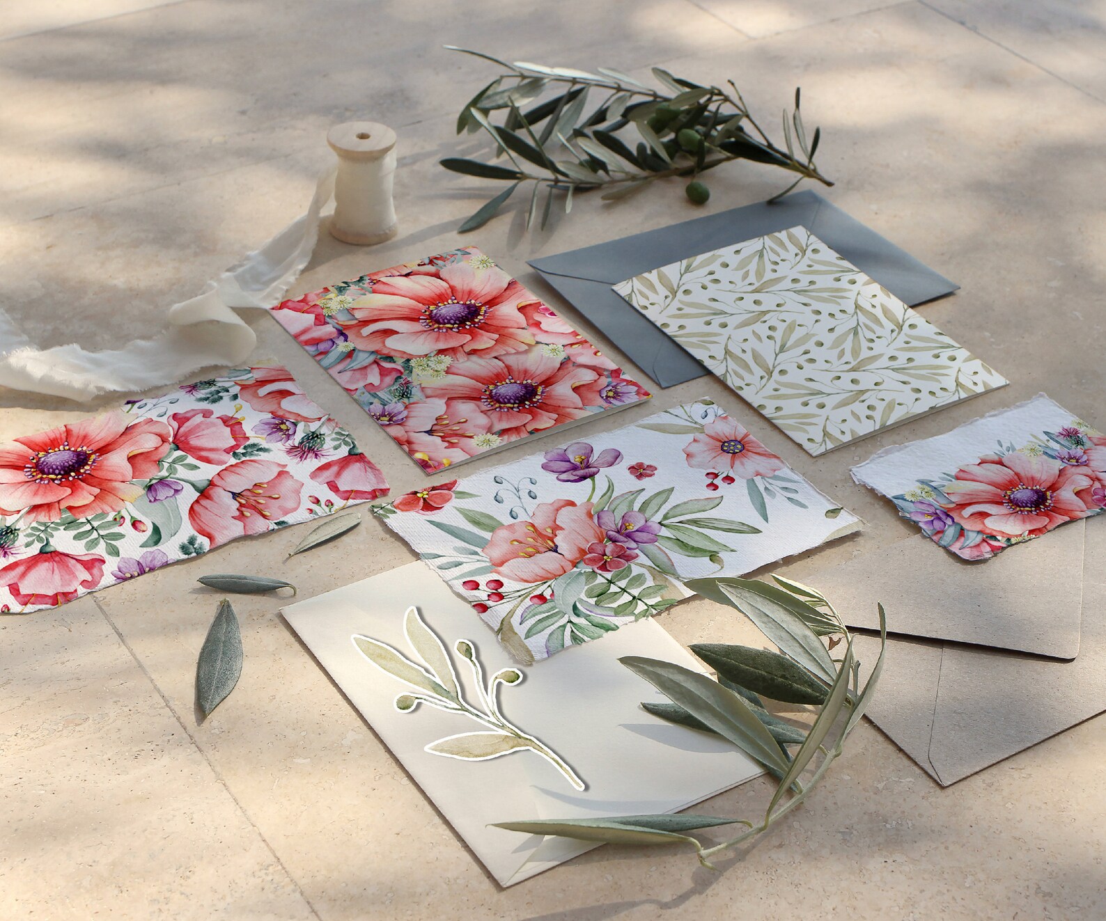 Watercolor Wildflowers Digital Paper Summer Floral Seamless - Etsy