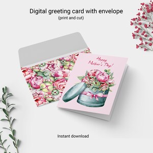 Mother's Day Digital Greeting Card Instant Download Blank - Etsy