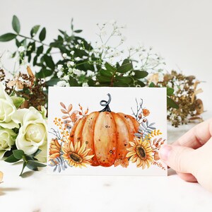 Watercolor Autumn Clipart Thanksgiving Decor Pumpkin - Etsy