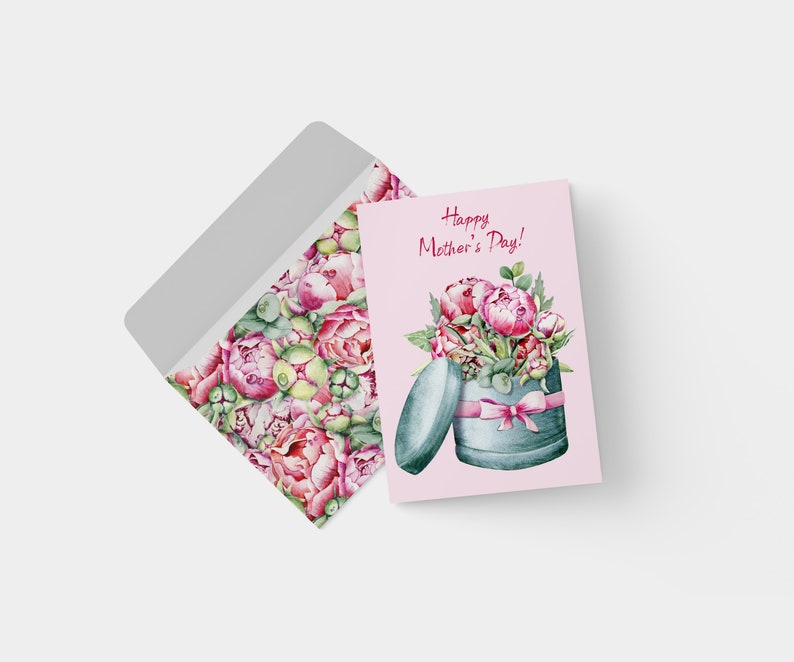 Mother's Day Digital Greeting Card Instant Download Blank | Etsy