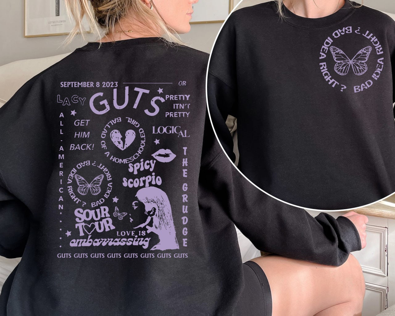 Guts Olivia Rodrigo Track List Shirt, Guts Shirt, Olivia Rodrigo Album ...