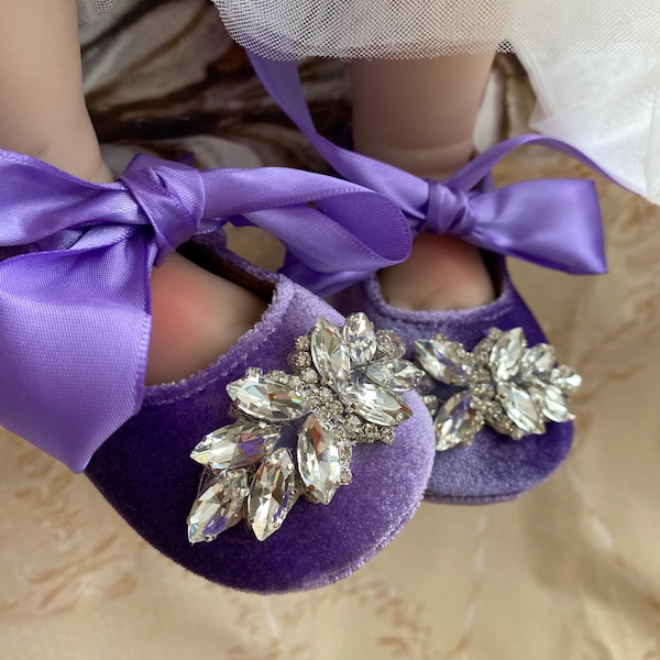 Purple Baby Sandals - Etsy