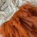 Burnt Orange Flower Girl Dress: Long Sleeve Lace Top, Tulle Tutu - Etsy