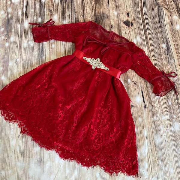 Romantic Vintage Red Dress - Etsy
