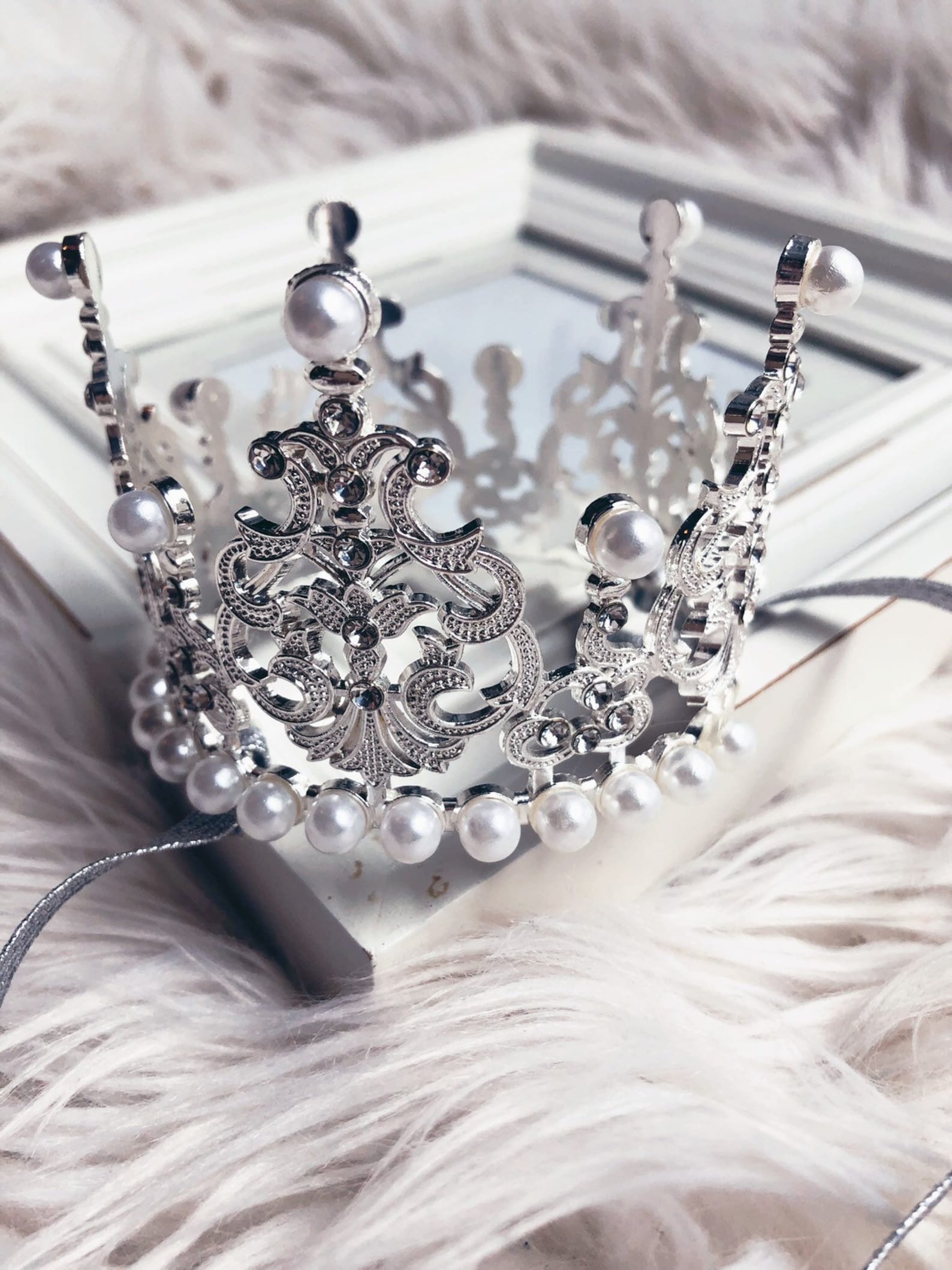 Baby Girl Crown Silver Crown baby Girl Crown Rhinestones - Etsy