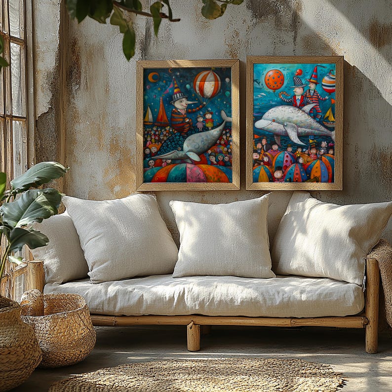 Surrealism - Strandevent 1 and 2 - Printable Art - Abstract Art ...