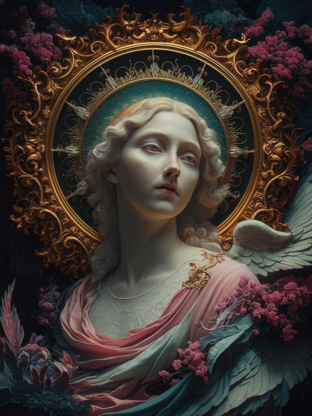 BAROQUE ANGELS in the Style of Carlo Crivelli - Christian Motif - Faith ...