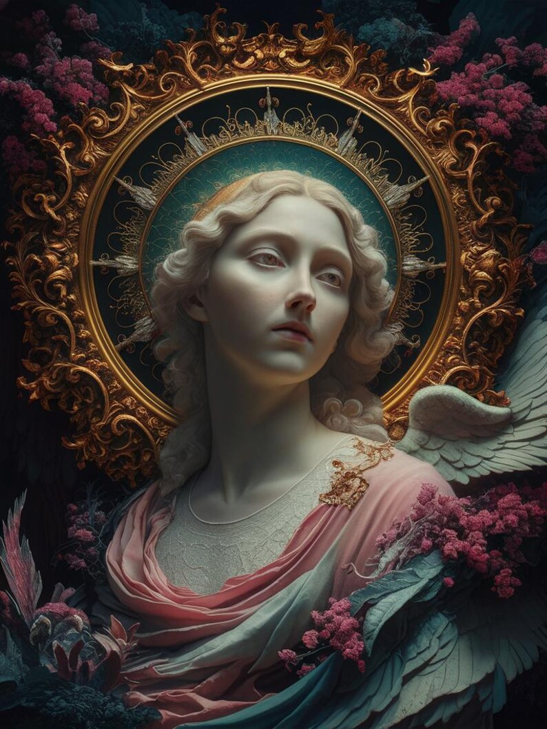 BAROQUE ANGELS in the Style of Carlo Crivelli - Christian Motif - Faith ...