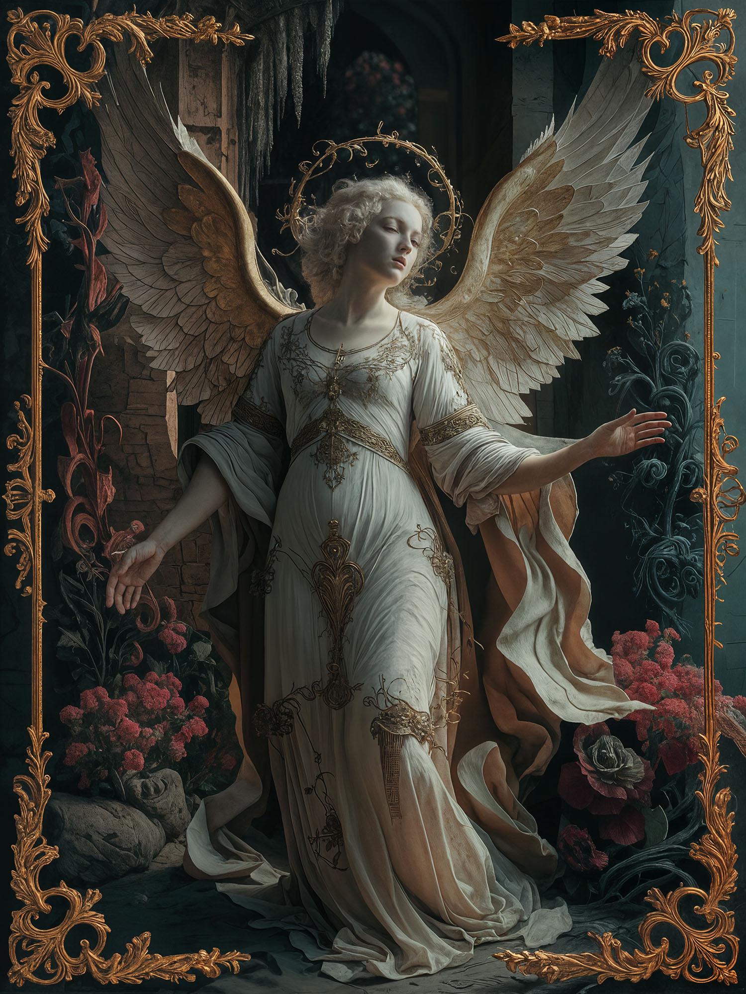 BAROQUE ANGELS in the Style of Carlo Crivelli - Christian Motif - Faith ...