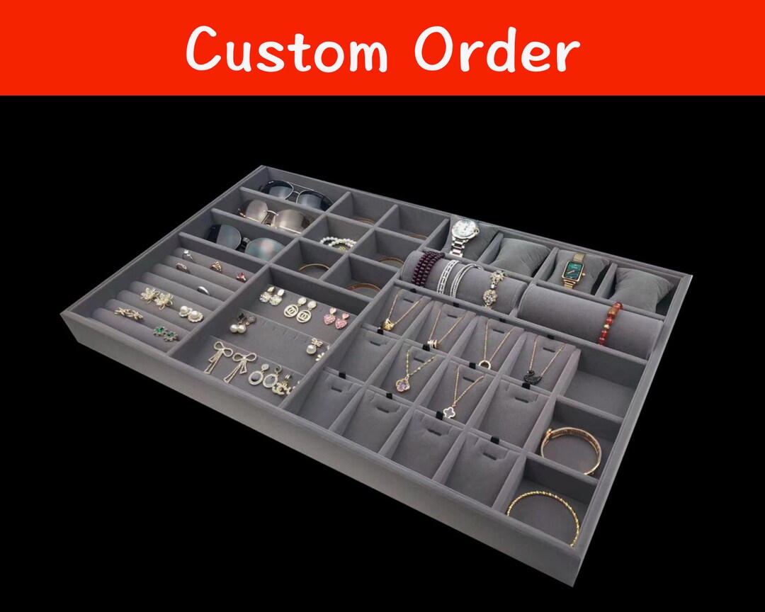 Custom Jewelry Organizer, Custom Drawer Insert, Custom Jewelry Tray ...
