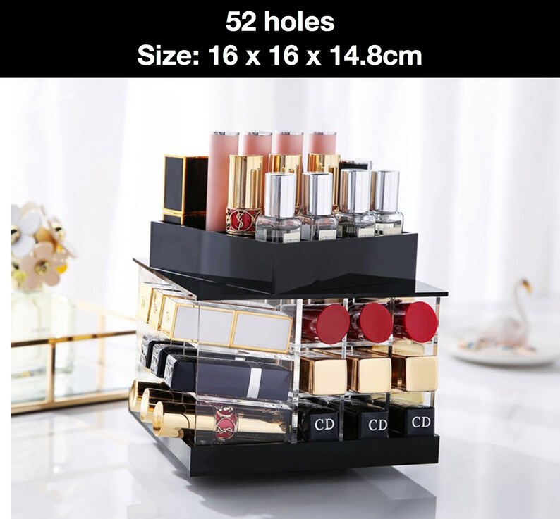 360 Degree Rotating Lipstick Organizer Makeup Organizer | Etsy