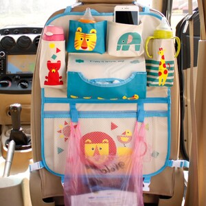 Car Seat Organizer, Gift for Newborn, Cartoonish Car Seat Back Storage ...