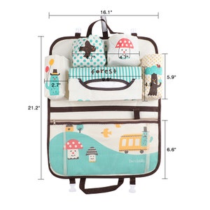 Car Seat Organizer, Gift for Newborn, Cartoonish Car Seat Back Storage ...