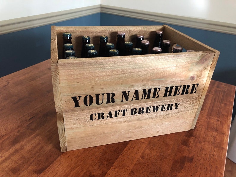 Personalized Beer Crate - Etsy