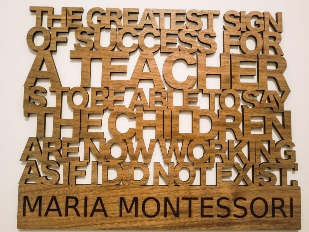 Greatest Sign of Success Quote by Dr. Maria Montessori - Etsy