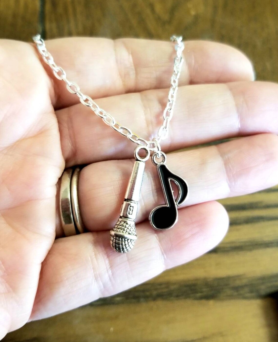 Eighth Note Necklace, Music Note Necklace, Music Teacher, Music Note ...