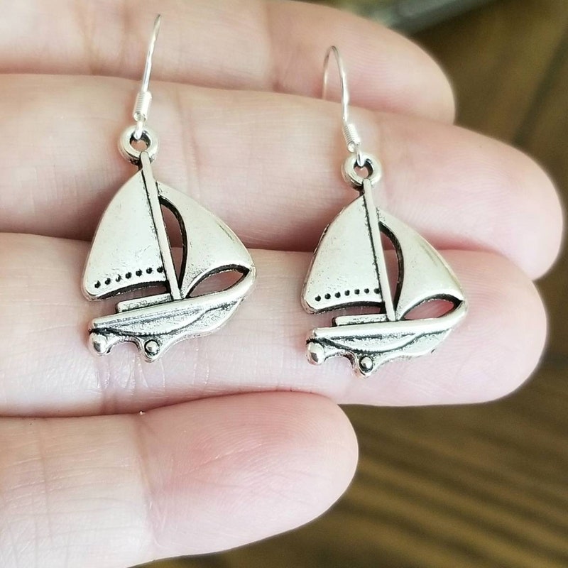 Sailboat Earrings - Etsy