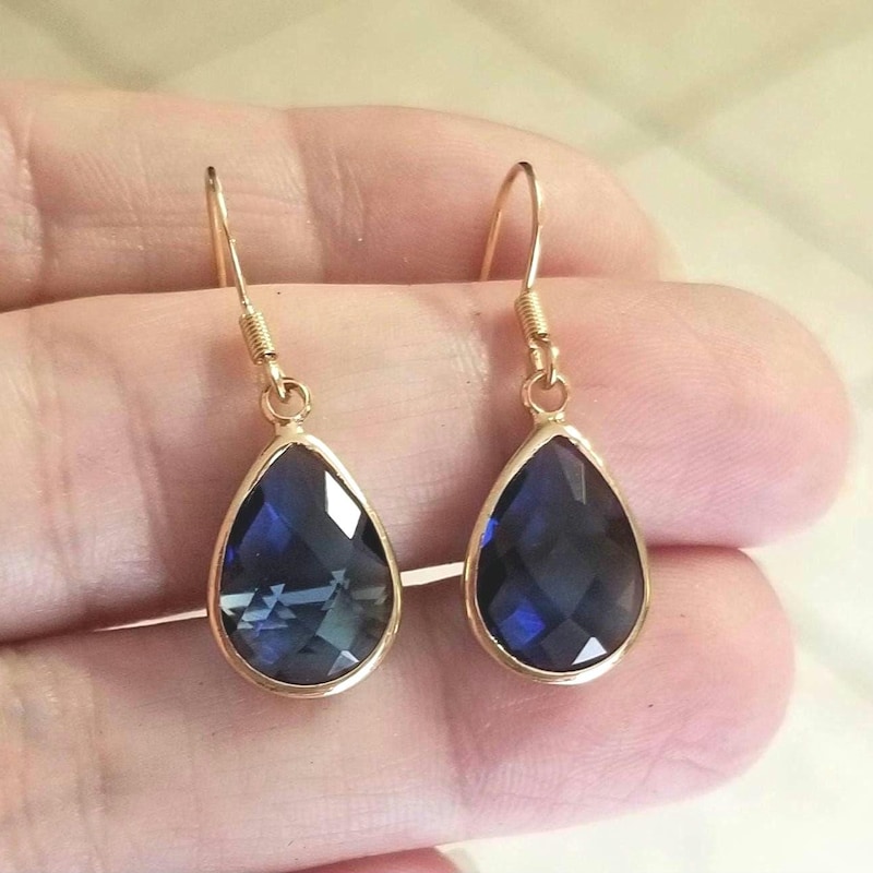 Rain Drop Sapphire - Etsy