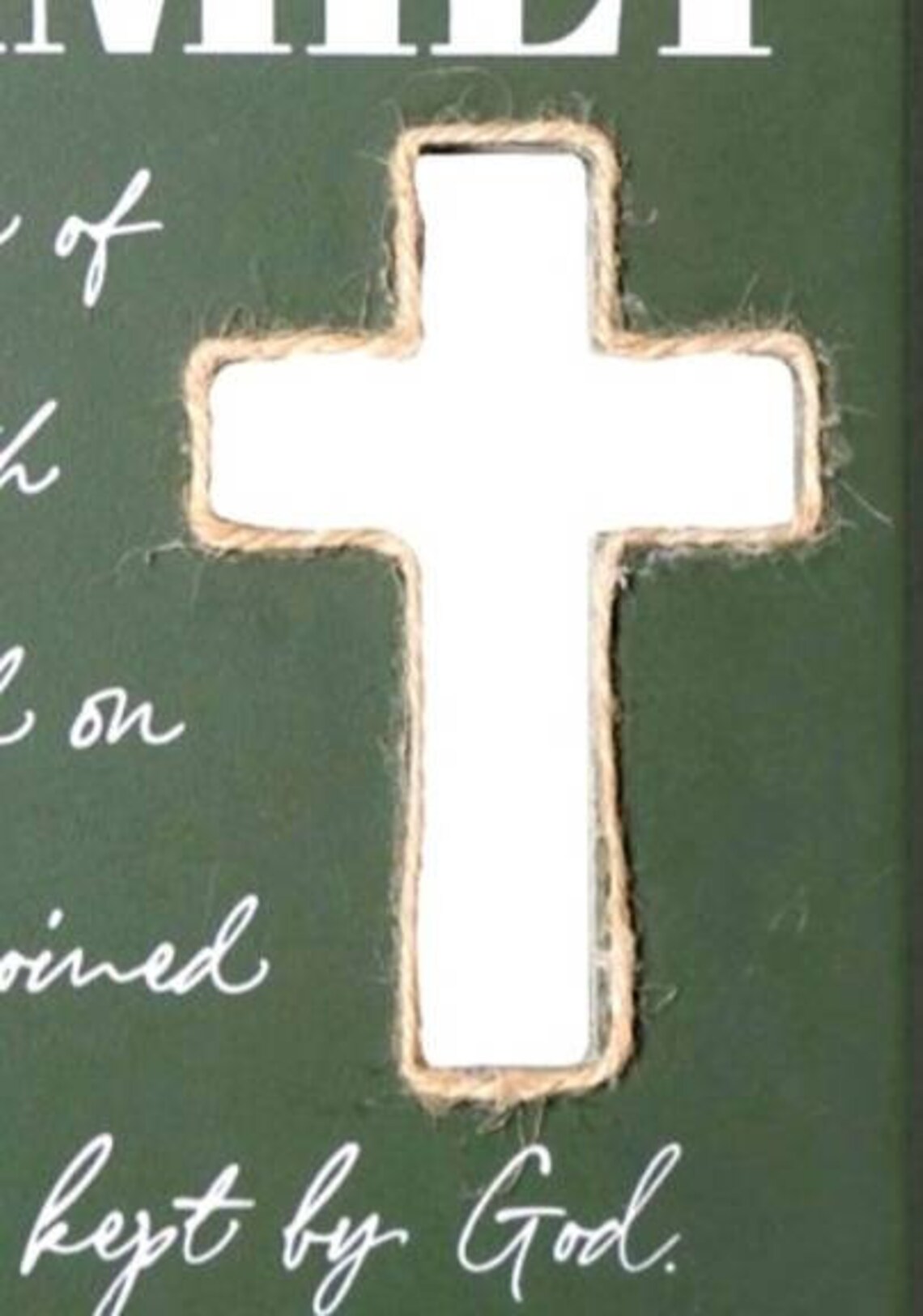 Our Family Wooden Sign Cross Wood Wall Plaque Art Home - Etsy