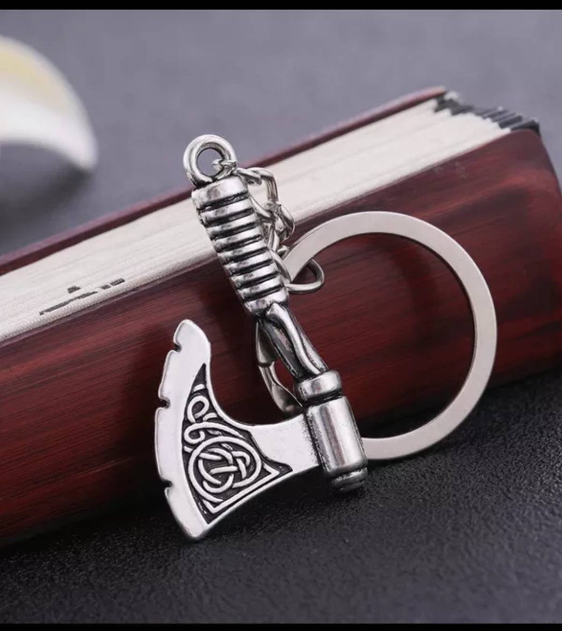 Viking Axe Keychain, Celtic Key Ring, Medieval, Hatchet, Norse Axe Key ...