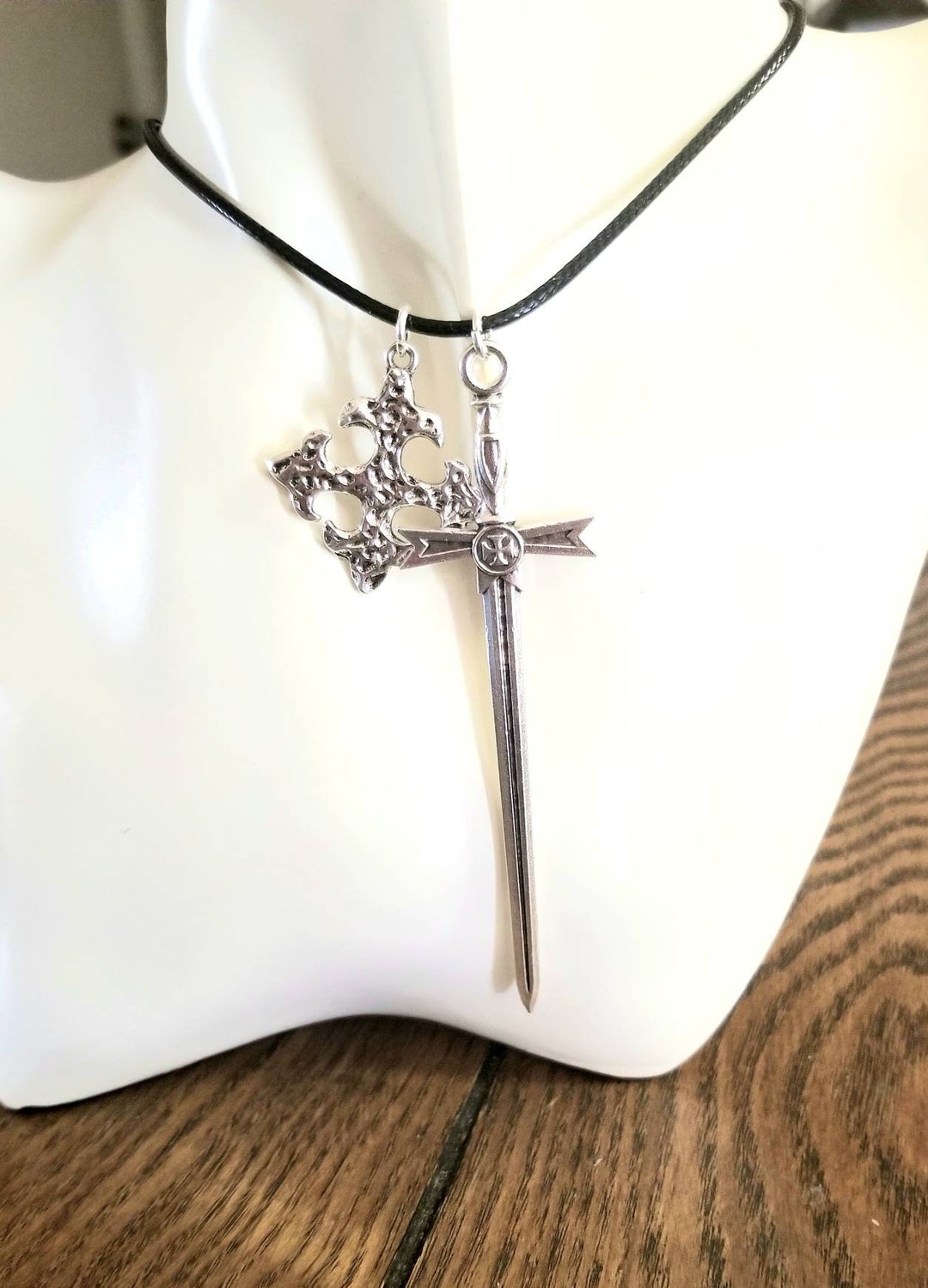 Knights Templar Necklace, Templar Cross, Templar Sword, Knights Templar ...