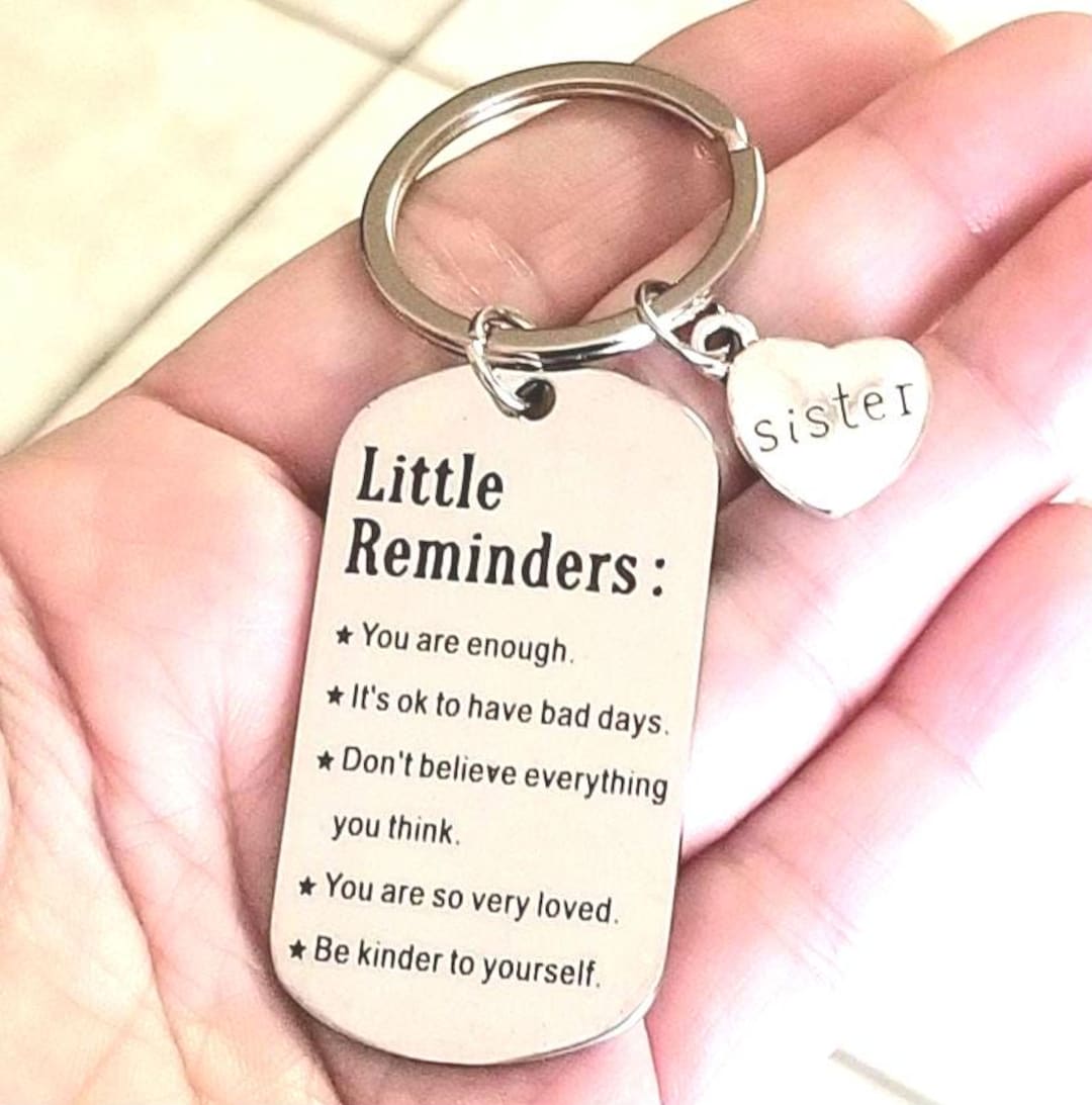 Sister Keychain, Sister Inspirational Gift, Sister Gift, Sister Key ...