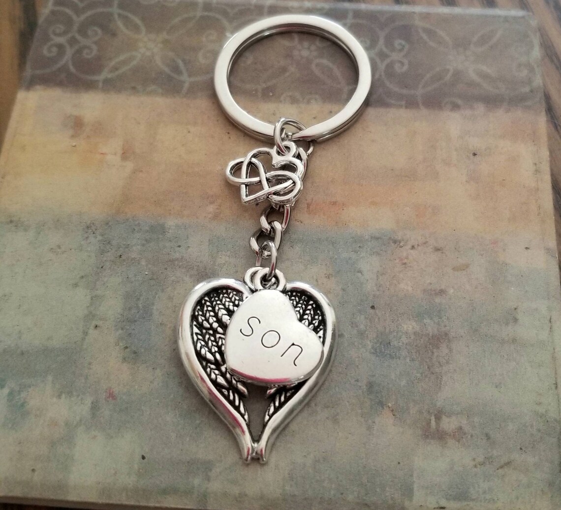 Son in Heaven Keychain Son Loss Gift Son in Memory Gift Son - Etsy