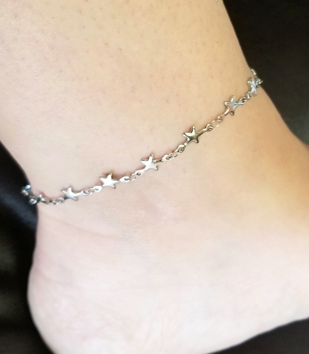 Star Ankle Bracelet, Star Anklet, Silver Anklets, Star Jewelry ...