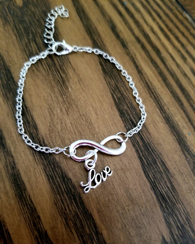 Silver Infinity Anklet Infinity Ankle Bracelet Silver - Etsy