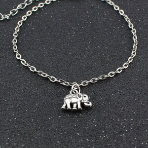 Lucky Elephant Ankle Bracelet, Silver Elephant Ankle, Elephant Anklet ...