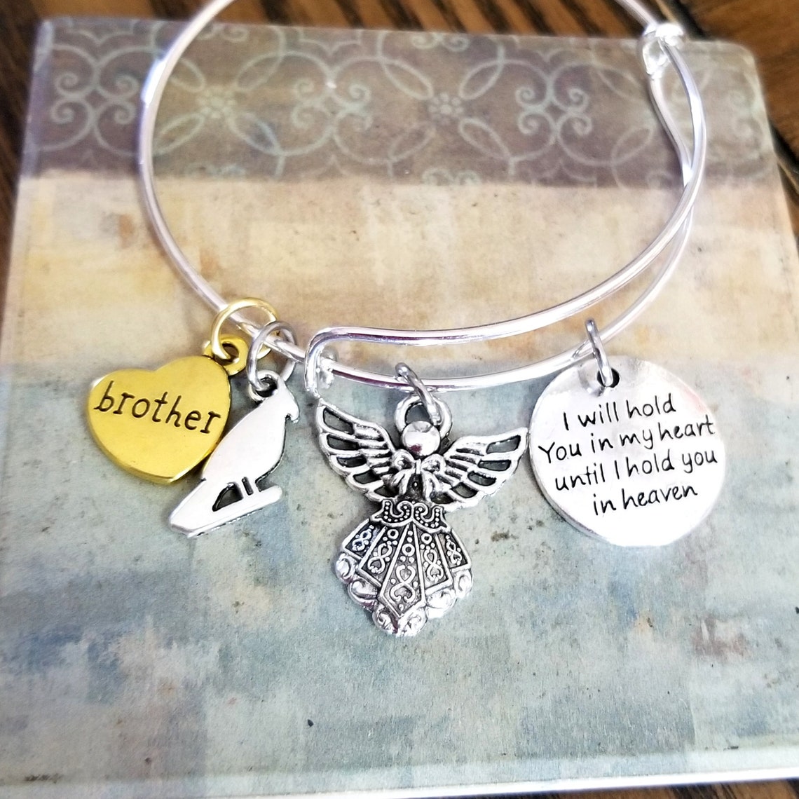 Brother in Memory Bracelet, Brother Passing Gift, Cardinal Charm ...