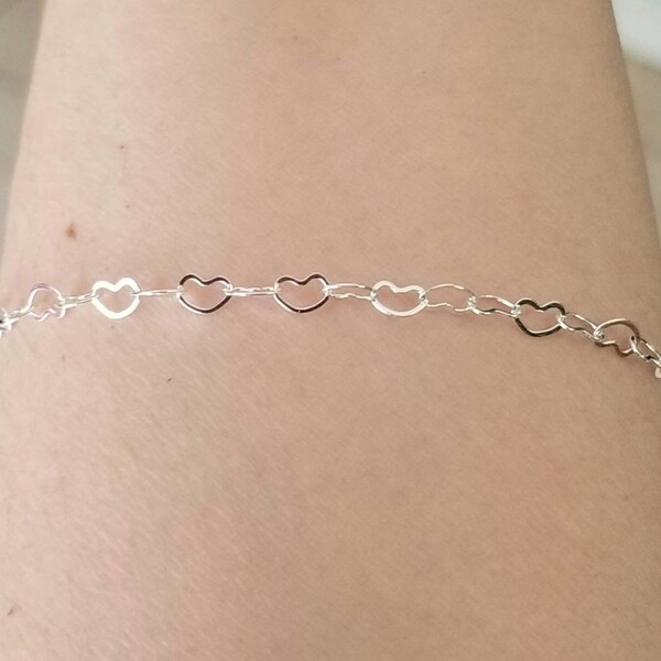 Heart Anklet - Etsy