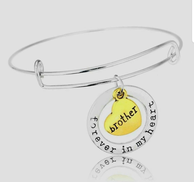 Brother in Heaven Bracelet, Brother in Memory, Brother Loss Gift ...