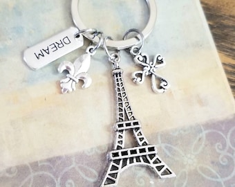 Paris Key Chain - Etsy