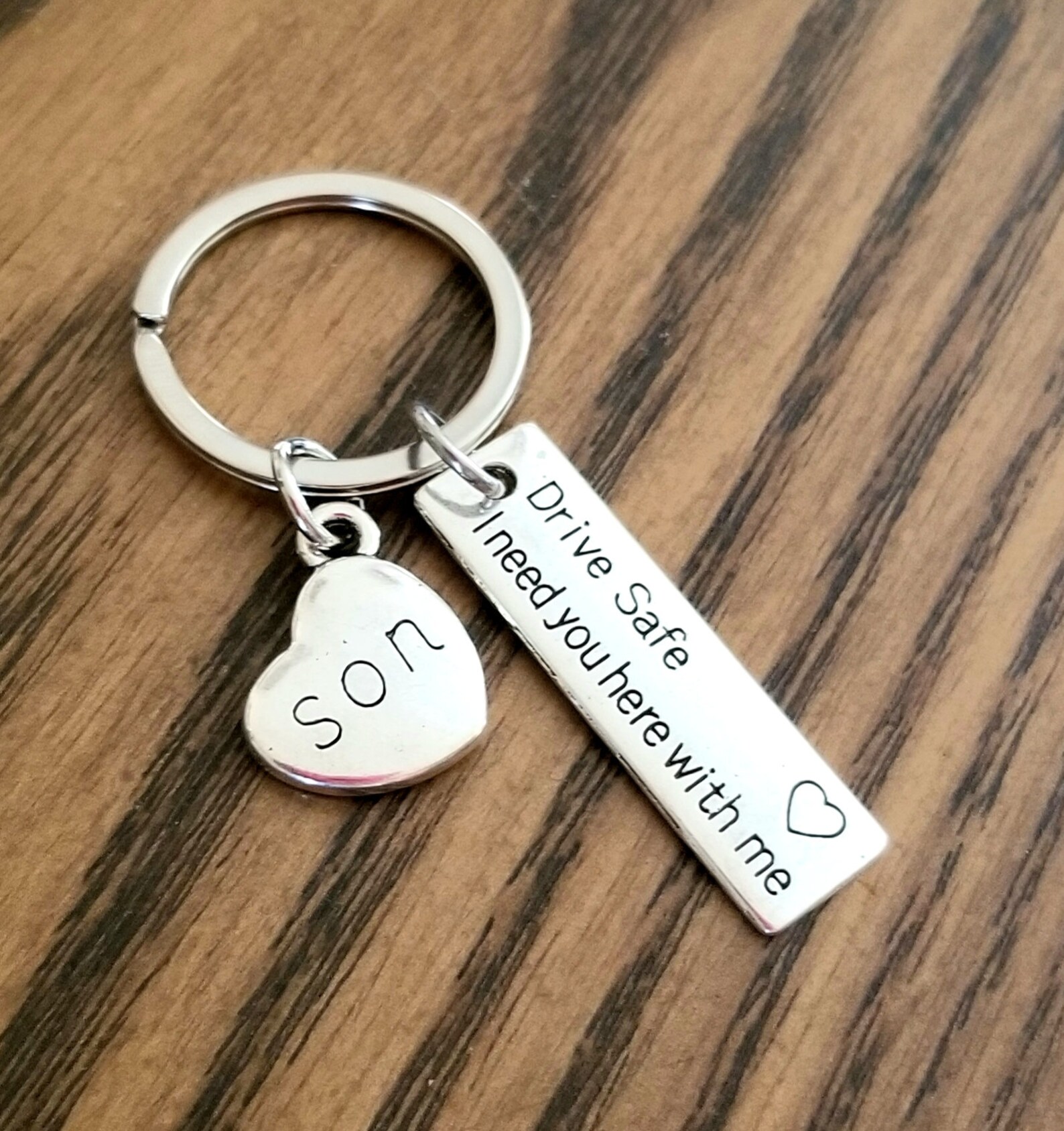 Son Keychain Son Key Ring Son Drive Safe Gifts for Son Son - Etsy