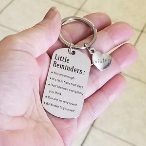 Sister Keychain, Sister Inspirational Gift, Sister Gift, Sister Key ...