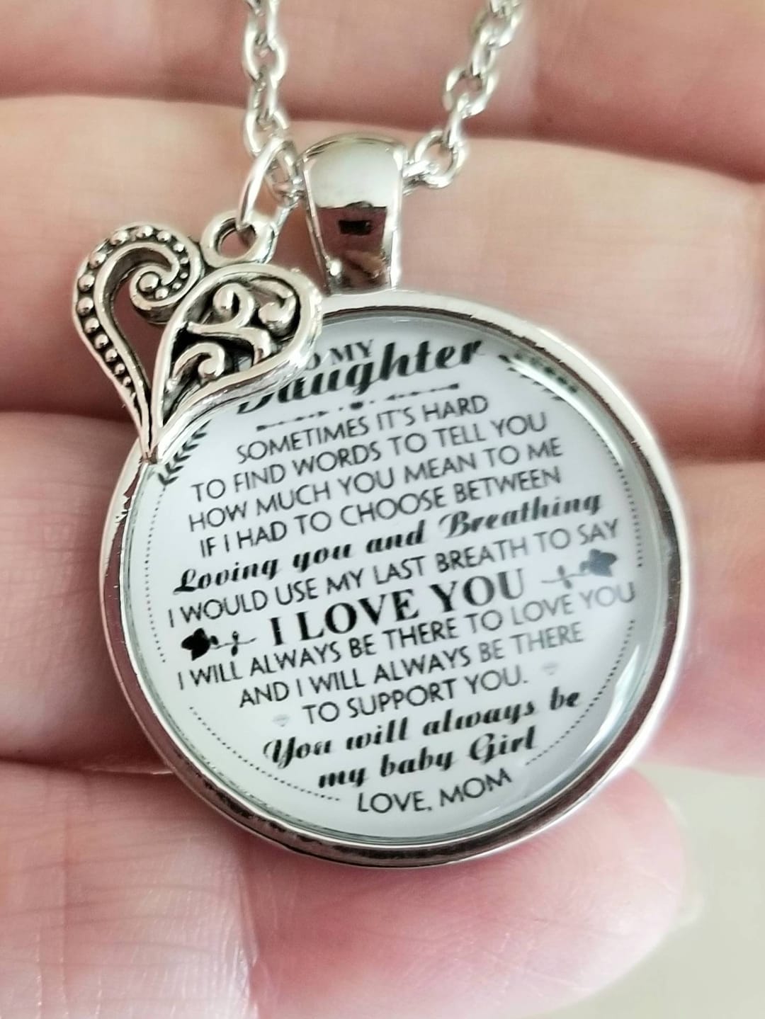 Daughter Necklace From Mom, Daughter Necklace, Daughter Gift From Mom ...