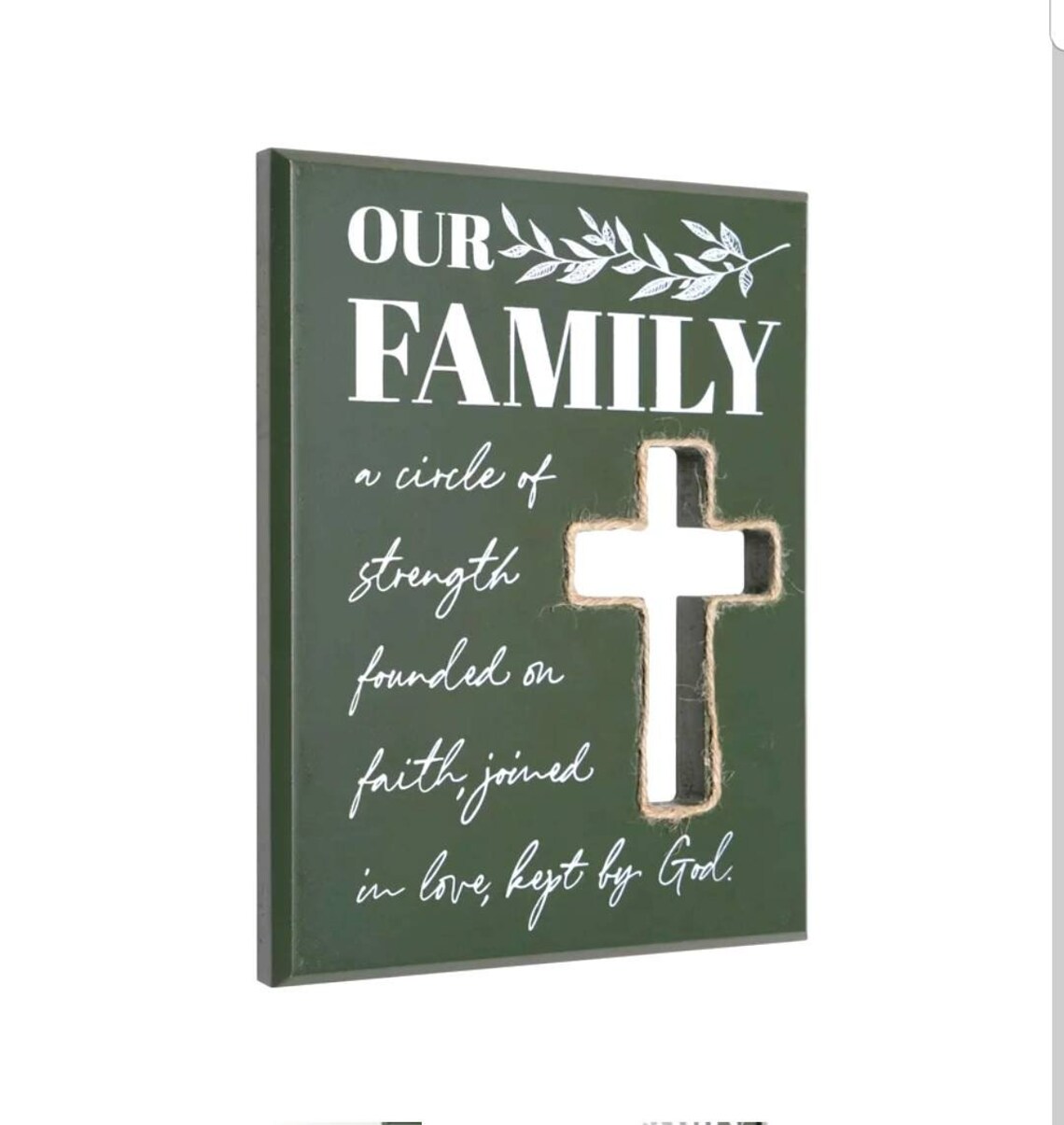 Our Family Wooden Sign Cross Wood Wall Plaque Art Home - Etsy