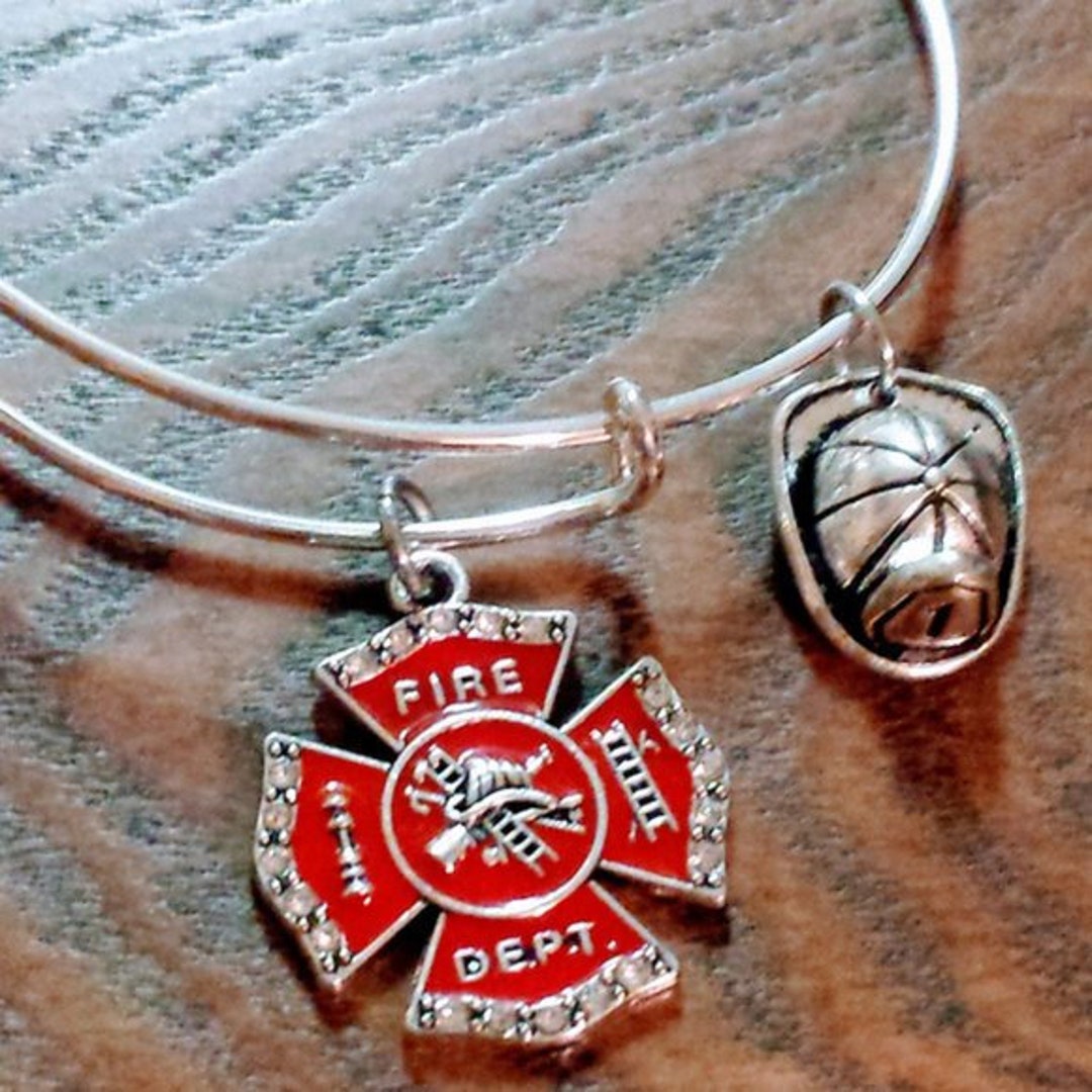 Firefighter Bracelet, Firefighters Wife Gift, Firefighters Daughter ...