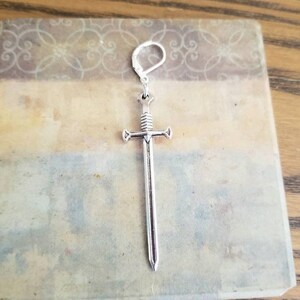 Mens Sword Earring, Mens Earring, Sword Jewelry, Mens Jewelry, Goth ...