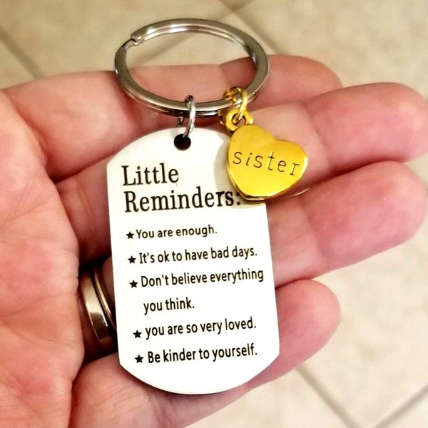 Sister Keychain - Etsy